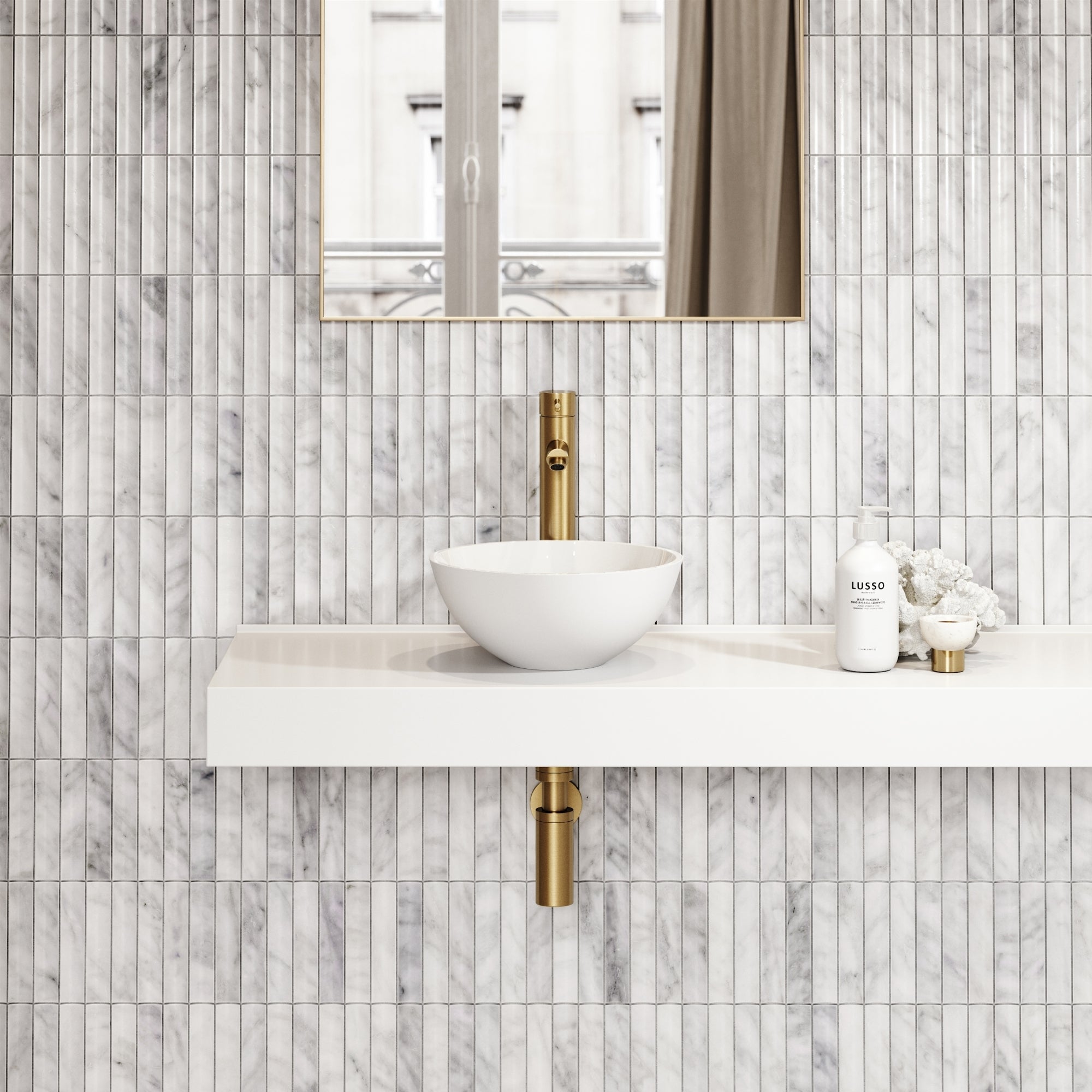 Oasis Petite Countertop Stone Basin 300mm - LUSSO