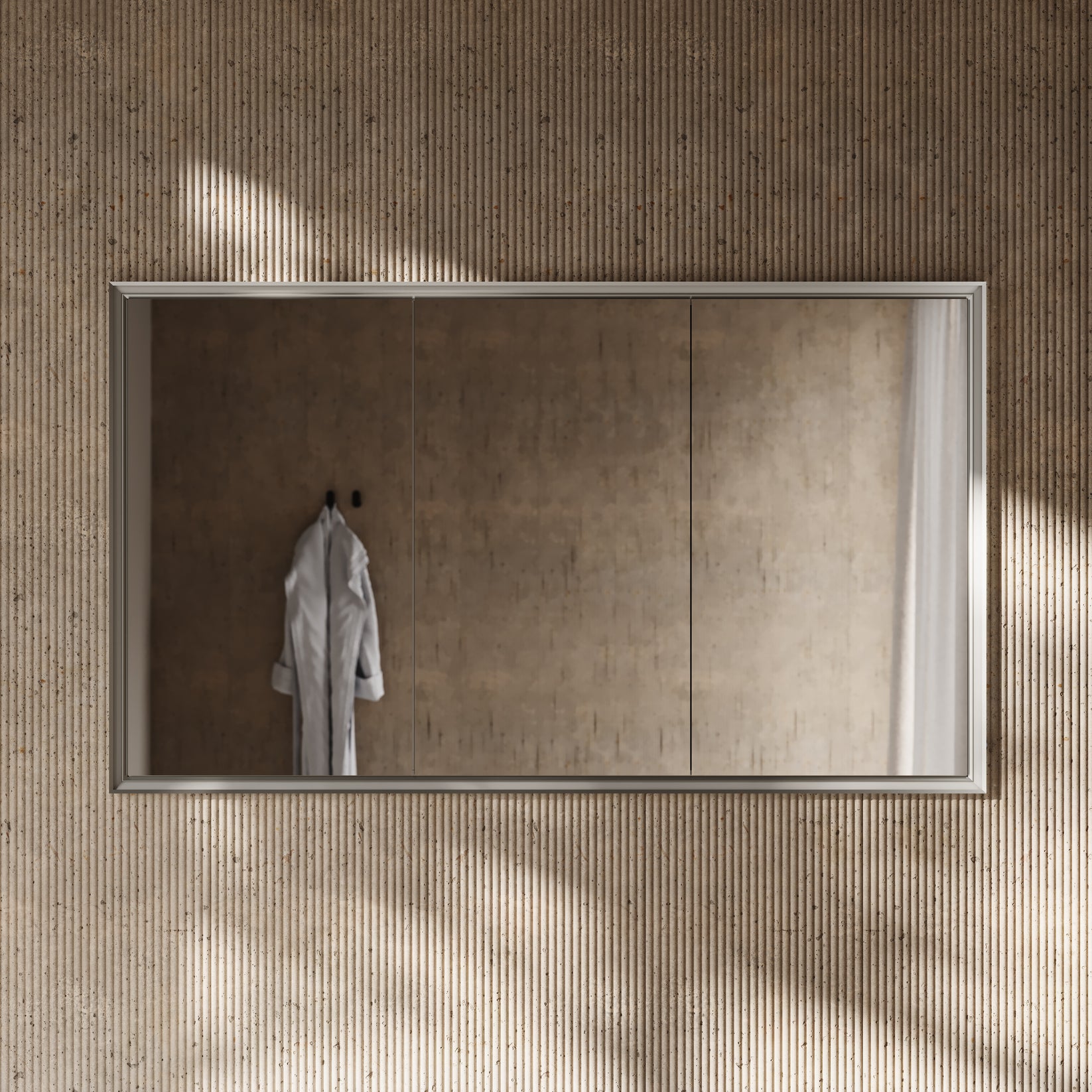 Aero Recessed LED Illuminated Mirror Cabinet 1200mm - LUSSO