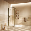 Designo Aged Bronze Complete Walk In Shower Enclosure - KIT A - LUSSO