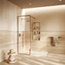 Designo Complete Walk In Shower Enclosure - KIT A - Rose Gold (Matte ...