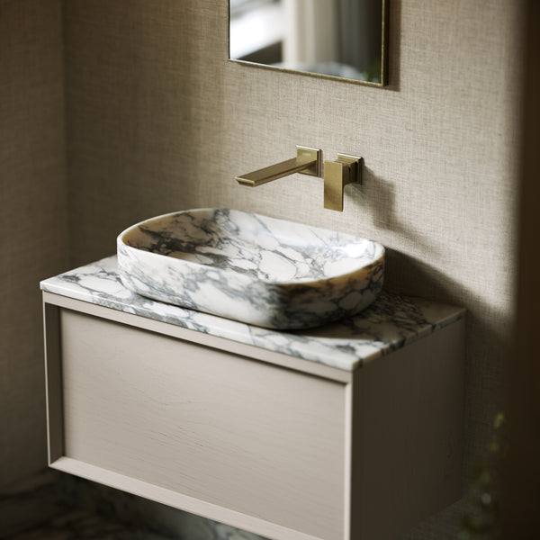 Designo Arabescato Marble Countertop Basin | LUSSO