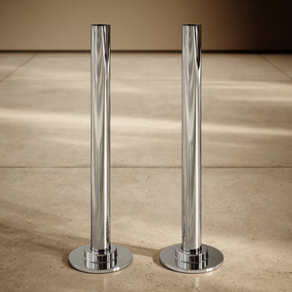 Chrome Radiator Pipe Extension Kit 180mm - LUSSO