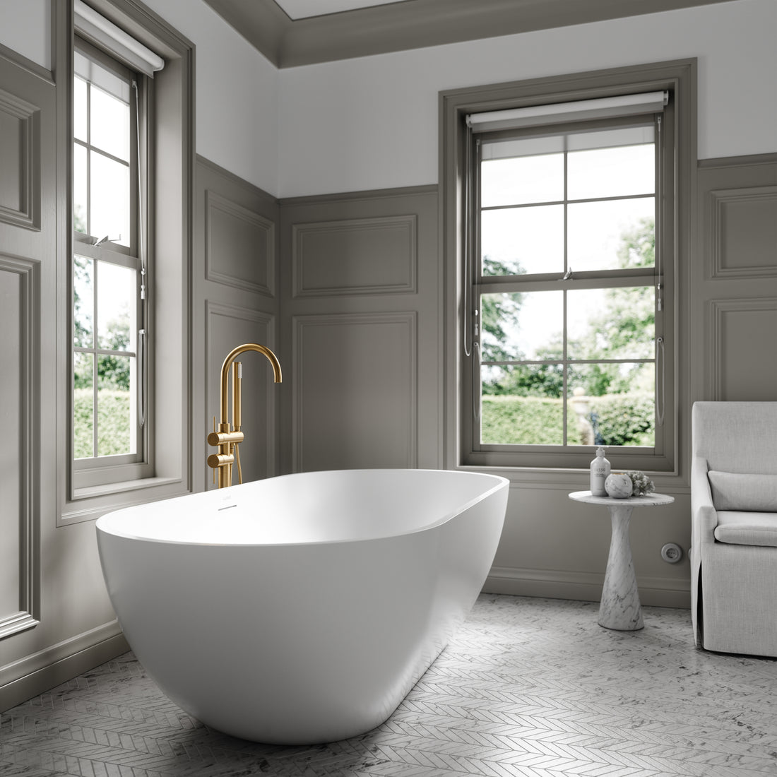 Lusso Light Picasso Freestanding Bath 1780mm - LUSSO