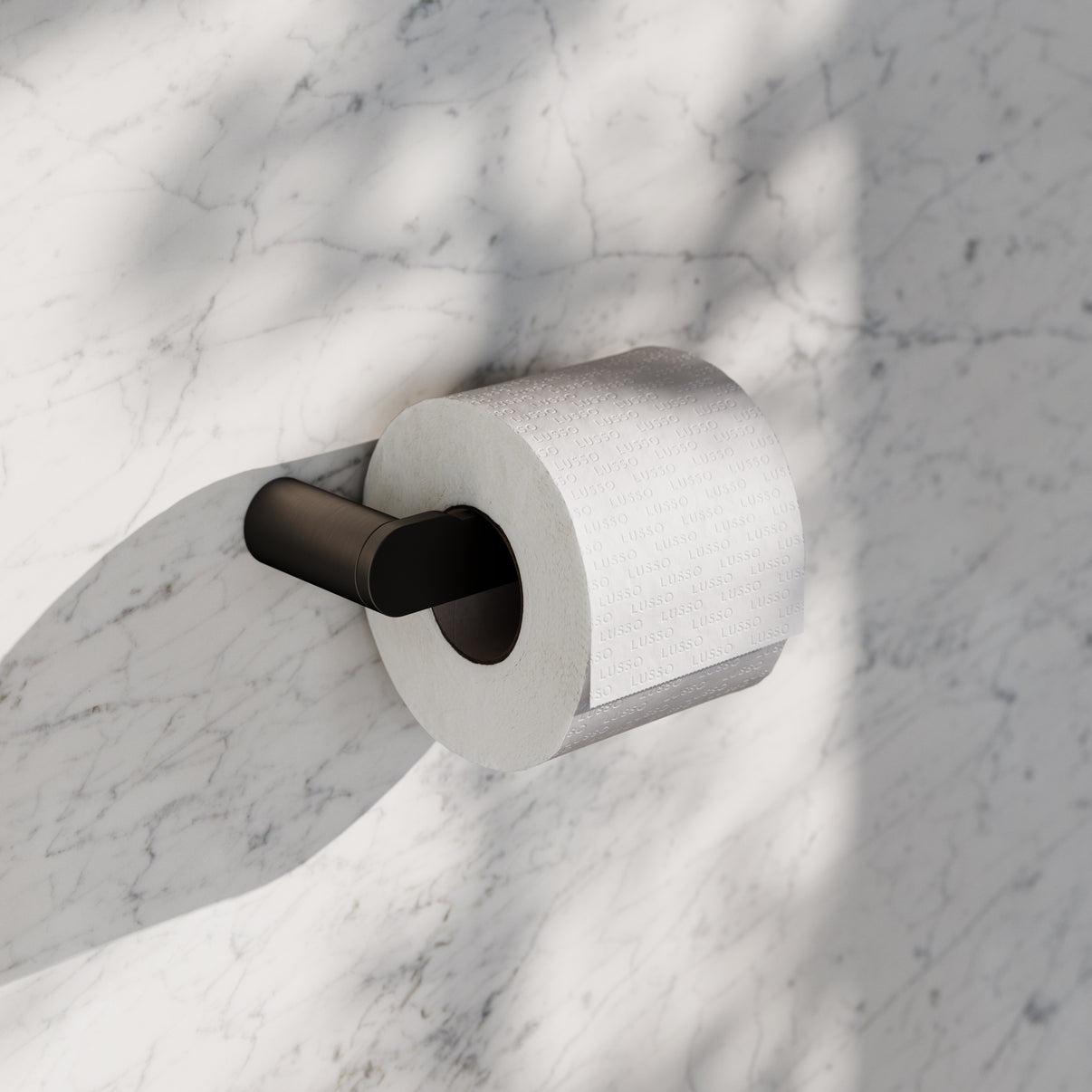 Luxe Deep Bronze Wall Mounted Toilet Roll Holder - LUSSO