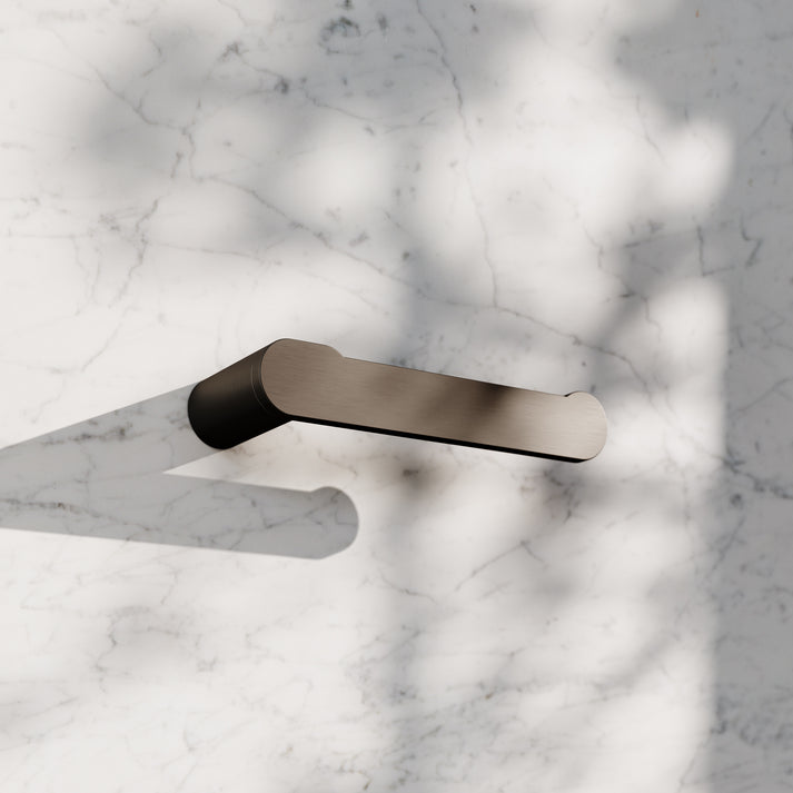 Luxe Deep Bronze Wall Mounted Toilet Roll Holder - LUSSO