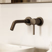 Luxe Brushed Bronze Wall Mounted Basin Mixer Tap - LUSSO