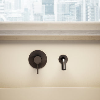 Luxe Deep Bronze Wall Mounted Bath Mixer Tap - LUSSO