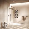 Modular Frameless Shower Screen Deep Bronze Finish - LUSSO