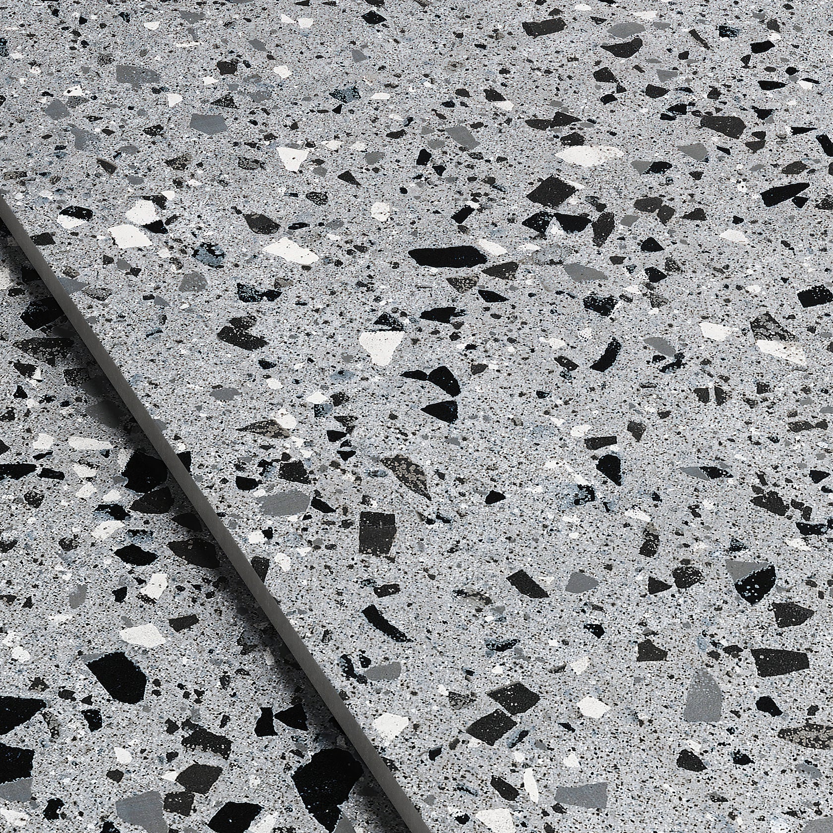 Bellazza Anthracite Terrazzo Porcelain Tile Sample - LUSSO