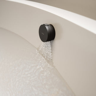 Aquaflow Matte Black Overflow Bath Filler & Waste - LUSSO