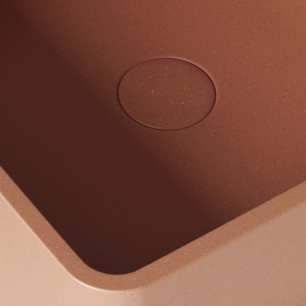Arquadro Terracotta Concrete Countertop Basin 500mm - LUSSO