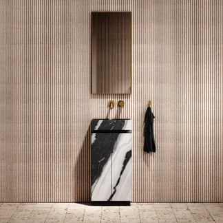 Artista Panda Marble Bathroom Vanity Unit 400mm - LUSSO