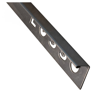Dura Gunmetal Straight Edge Tile Trim 12mm - LUSSO