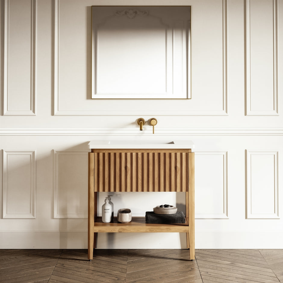 Fluted Vanity Units - LUSSO