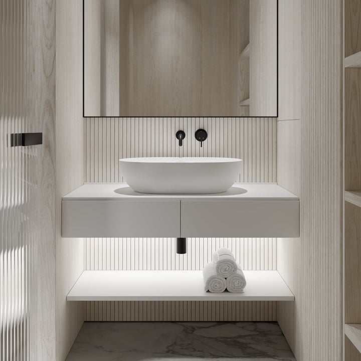 Stone Vanity Units | Stone Top Basin Vanity Units - LUSSO