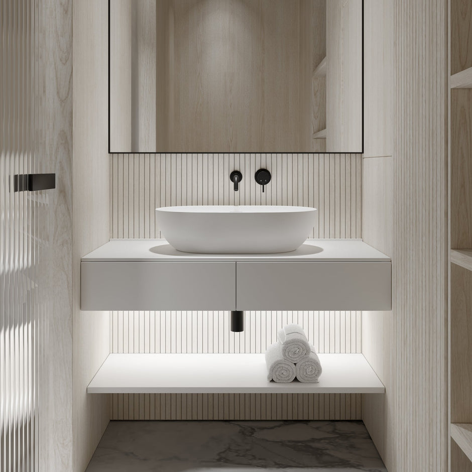 Stone Vanity Units | Stone Top Basin Vanity Units - LUSSO