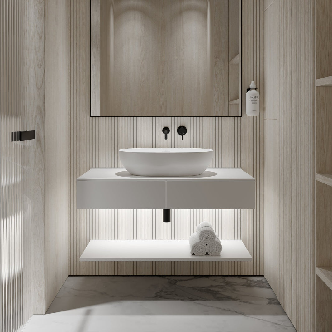 Stone Vanity Units | Stone Top Basin Vanity Units - LUSSO