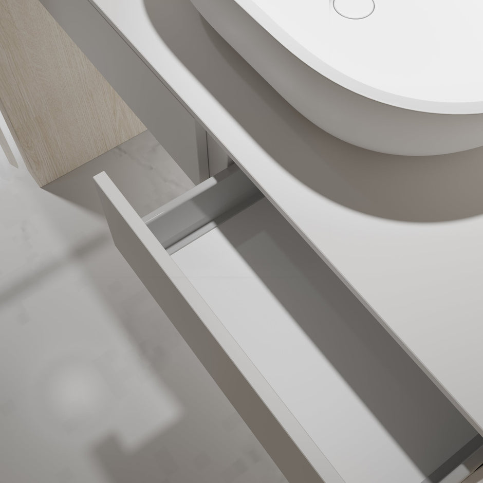 Stone Vanity Units | Stone Top Basin Vanity Units - LUSSO