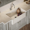Grantley Large Single White Ceramic Butler Kitchen Sink 800mm - LUSSO