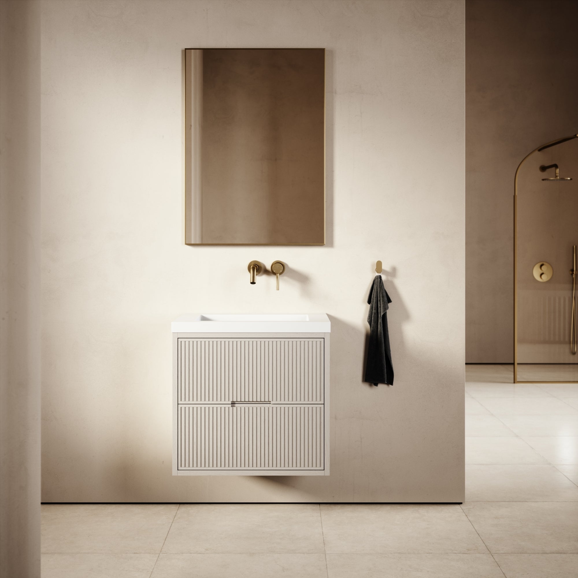 Fluted Vanity Units - LUSSO