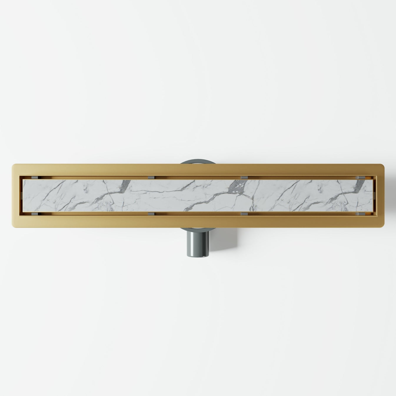 Linear Brushed Gold Tileable Wetroom Waste Kit - LUSSO