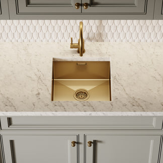 Lusso Vello Undermount Brushed Stainless Kitchen Sink - LUSSO