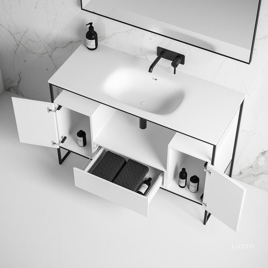 Stone Vanity Units | Stone Top Basin Vanity Units - LUSSO