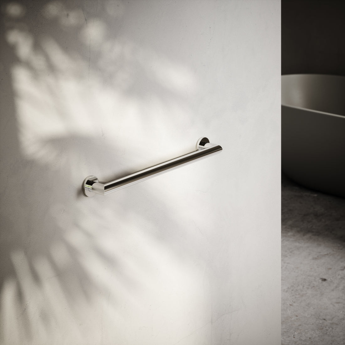 Mayfair Chrome Doc M Bathroom Grab Rail 600mm - LUSSO
