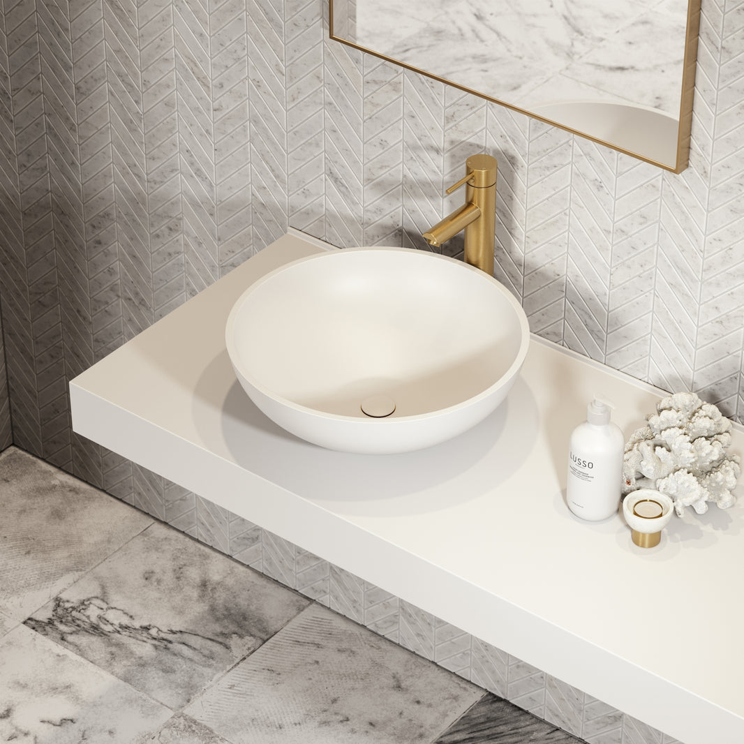 Stone Basins | Stone Bathroom Sinks for Countertops - LUSSO