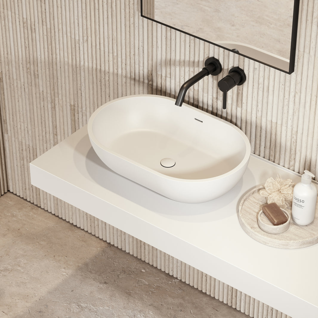 Stone Basins | Stone Bathroom Sinks for Countertops - LUSSO
