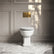Portland Back To Wall Traditional Toilet With Solid Oak Matte White ...