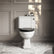 Portland Close Coupled Toilet Matte Black/Brushed Gold - LUSSO