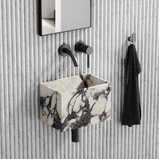 Tucci Calacatta Viola Marble Wall Hung Basin 300mm - LUSSO