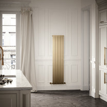 Velar Brushed Gold Designer Kitchen Radiator - LUSSO