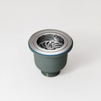 Windsor Brushed Stainless Kitchen Basket Strainer Waste Kit - LUSSO