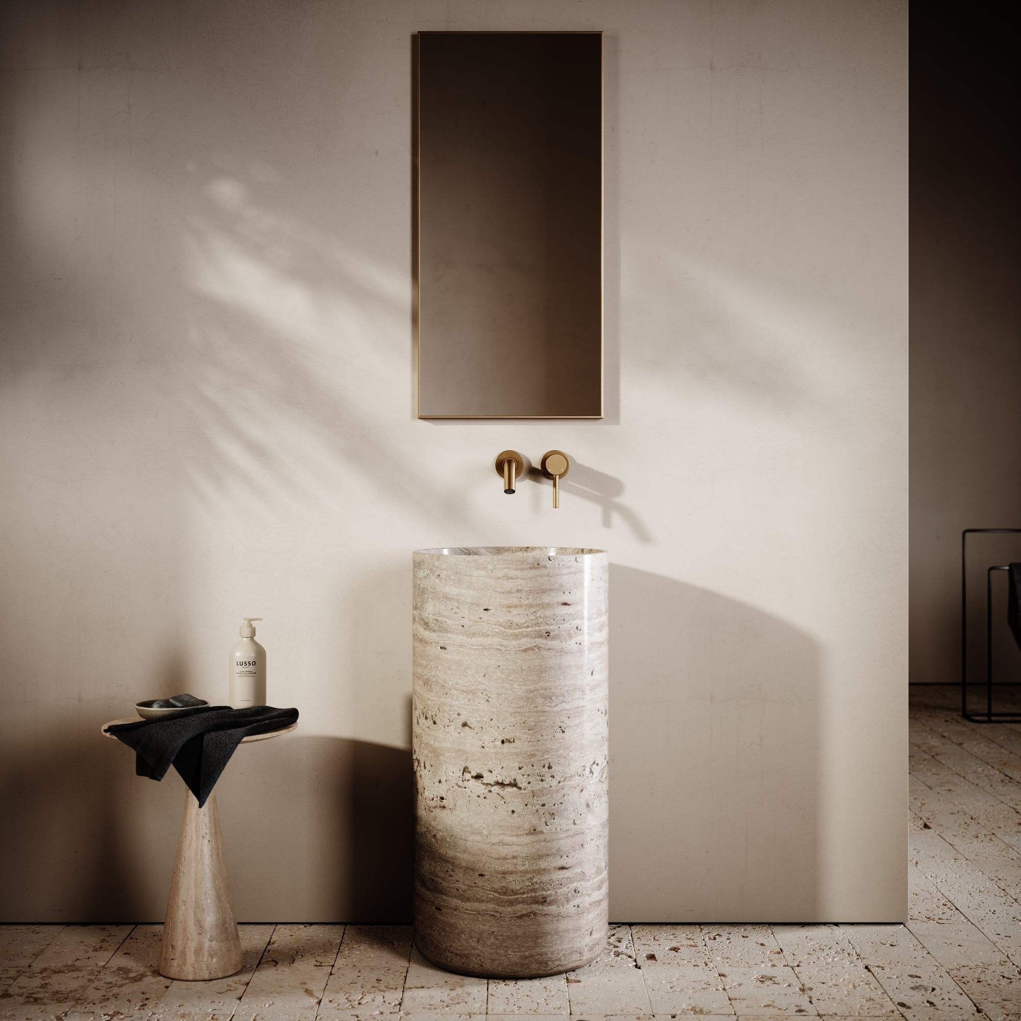 Limestone Pedestal Sinks