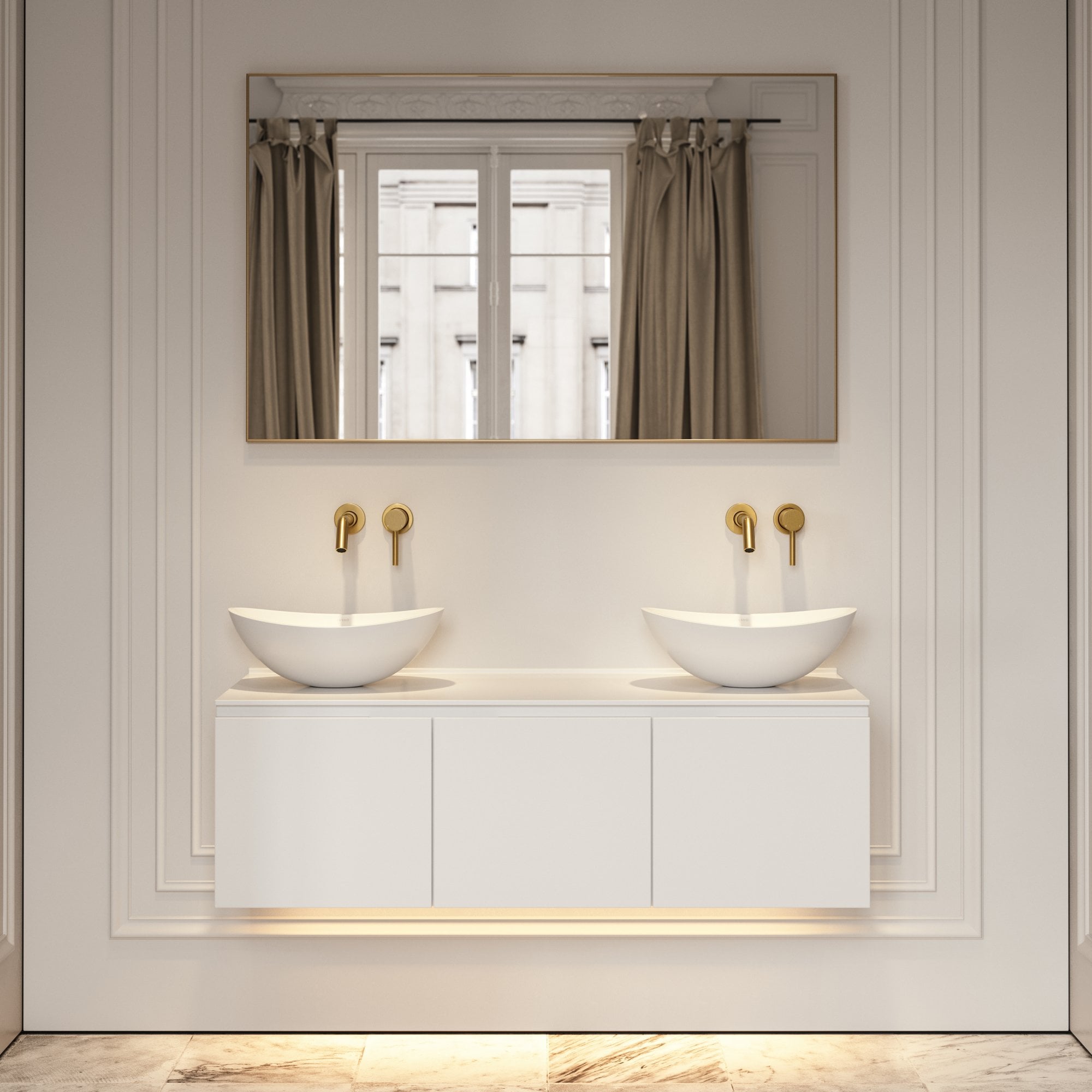 Luxor Bathroom Vanity Basin Storage Cabinet 1200 mm - LUSSO