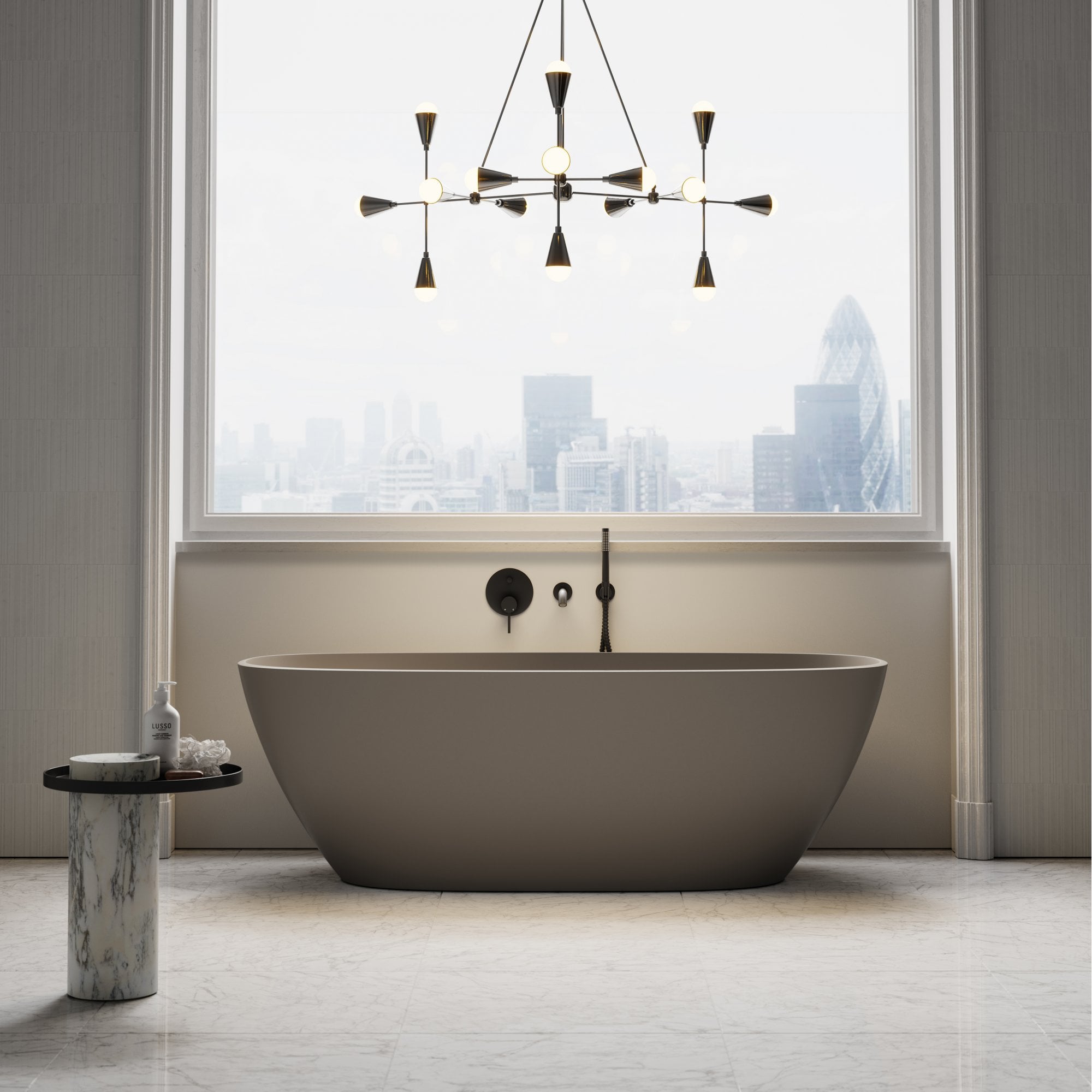 Monaco Earth Freestanding Stone Bath 1700mm - LUSSO