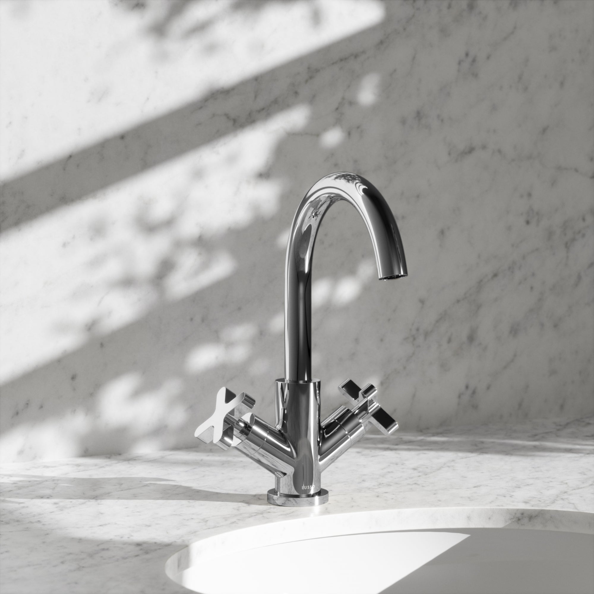 Regal Chrome Crosshead Basin Mixer Tap - LUSSO