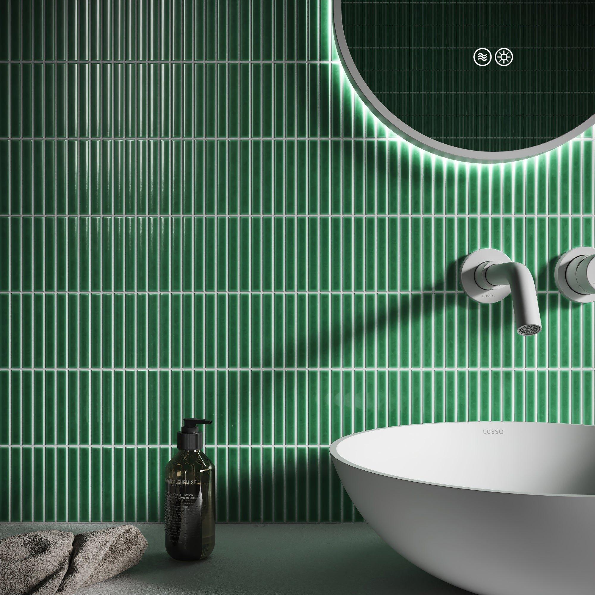 Green Ceramic Tile Riad Green | Signorino