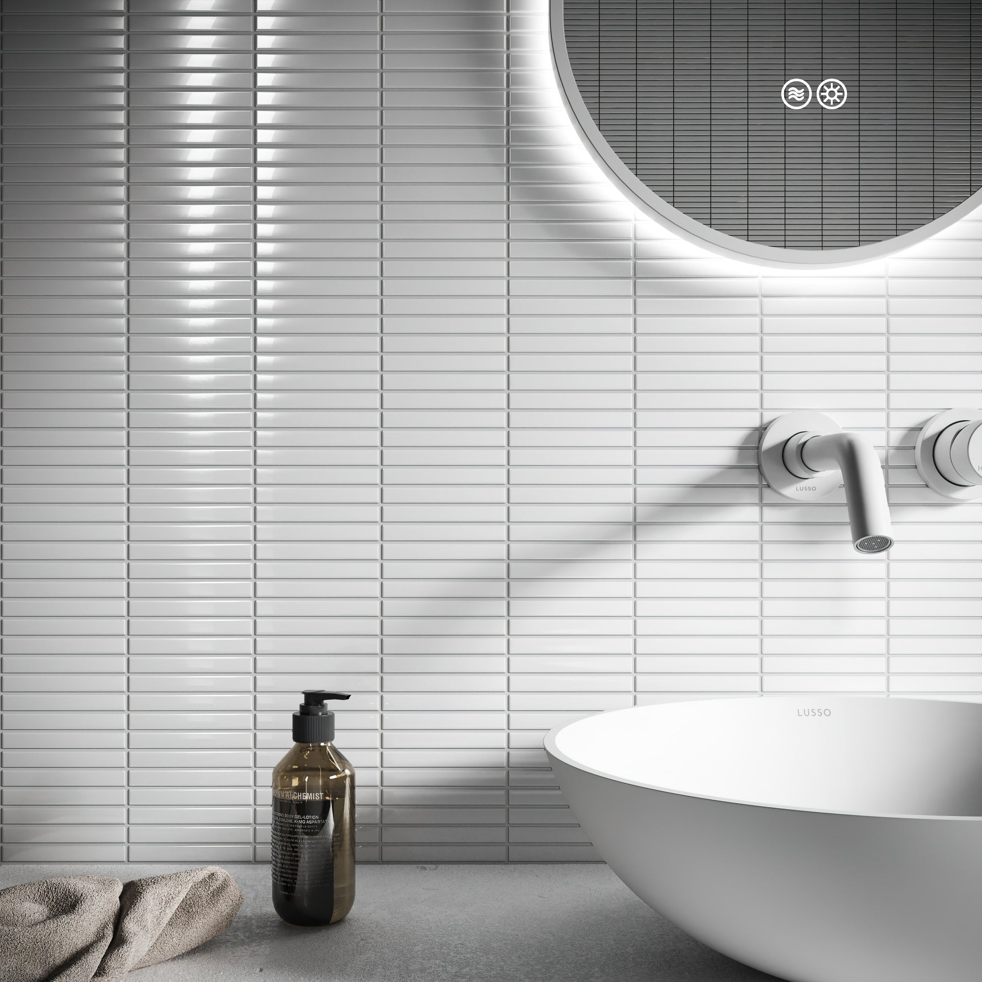 Pearl Tiles Bathroom